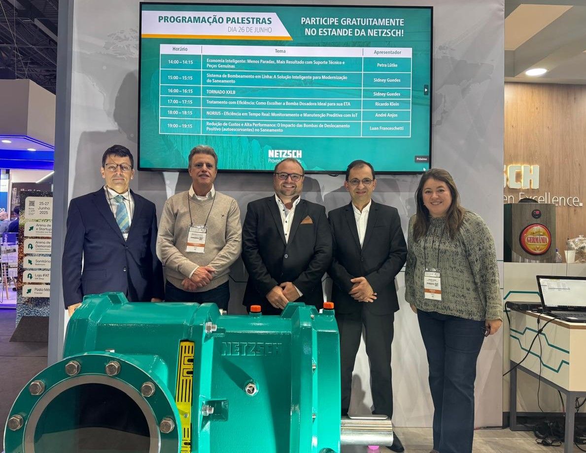 Netzsch apresenta bomba de lóbulo na IFAT Brasil 2025